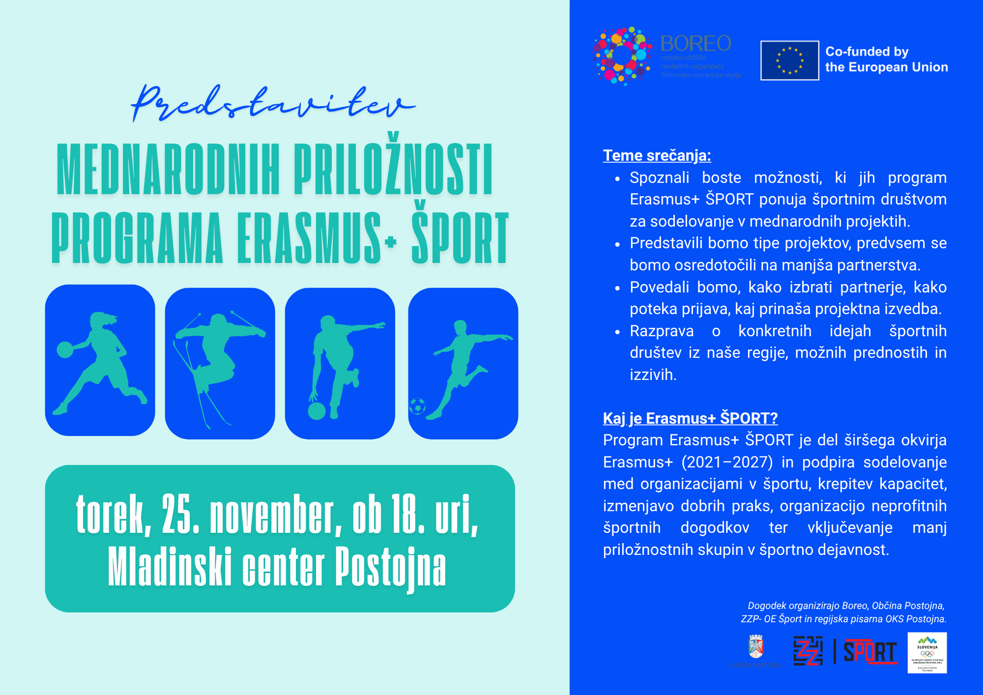 Predstavitev mednarodnih priložnosti programa Erasmus+ ŠPORT - zavod ...